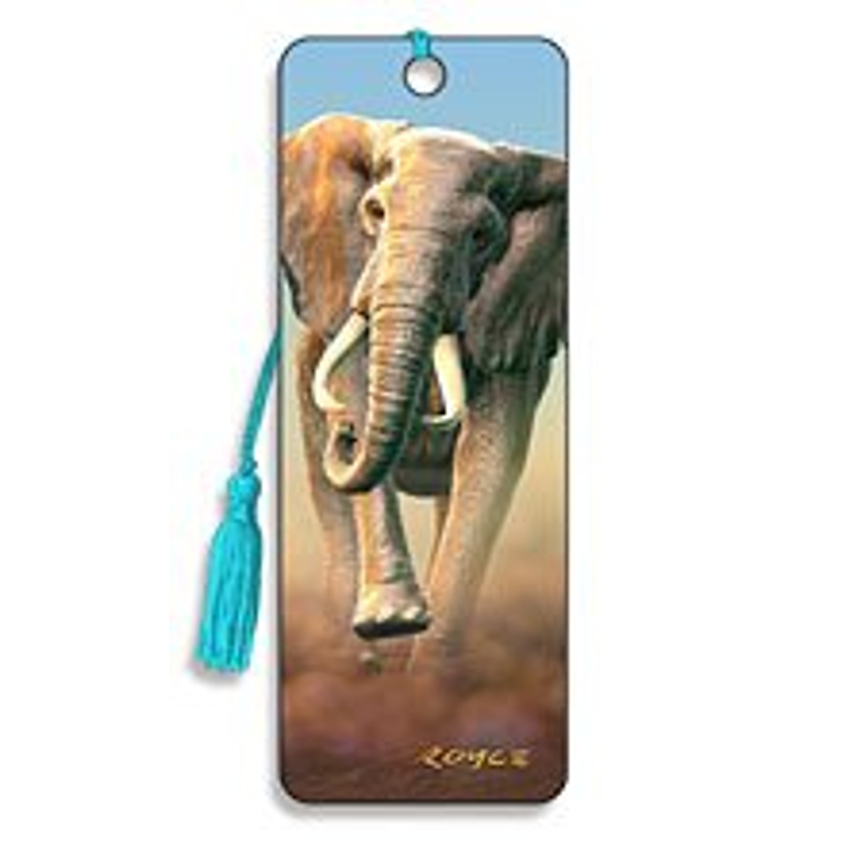 3D Lenticular Royce Bookmark - by Artgame (Charging Elephant)
