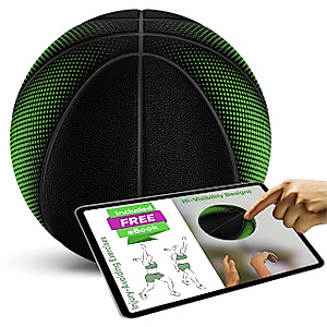 Millenti Street Basketball, Outdoor-Indoor Basketball for Kids, Youth, and Adults, Street-Smart Precision (Green), Size 7, BB0307G