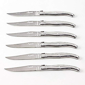 Jean Dubost Laguiole Steak Knives, Stainless Steel- Set of 6