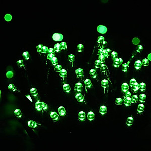 Solar Christmas Lights, 72ft 200 LED Solar String Lights with 8 Modes, Waterproof Outdoor Christmas String Lights for Patio, Garden, Party, Fence, Tree, Holiday, Wedding Christmas Decorations (Green)