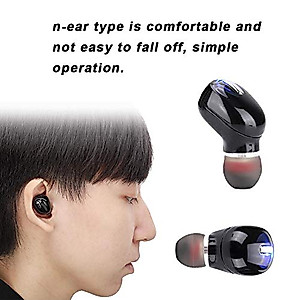 Wireless Headphones, Workout Headphones Wireless Earbuds, Bluetooth Headset Wireless Ear Buds Bluetooth Earphone for Sports Driving for Fitness Leisure(Black)
