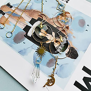 WEISIPU Crystal Hanging Decorations - 2 Pcs Heart-Shaped Rainbow Crystal Suncatcher Hanging Prism Ornament Pendant for Home Garden Car Decor