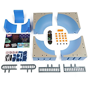 Tech Deck, Daewon Mega Bowl, X-Connect Park Creator, Customizable and Buildable Ramp Set with Exclusive Fingerboard, Kids Toy for Ages 6 and up