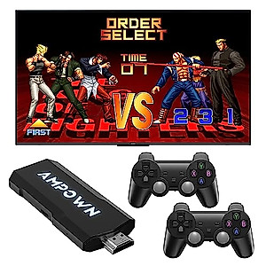 GD20 Game Stick 64G Built in 30,000+ Games, Dual 2.4G Wireless Controllers, Video Game Consoles for 4K 60fps HDMI Output with 20+ Emulators