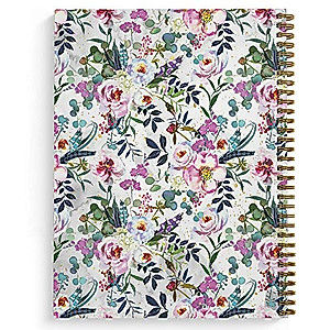 Softcover Stronger Than Excuses 8.5" x 11" Motivational Spiral Notebook/Journal, 120 College Ruled Pages, Durable Gloss Laminated Cover, Gold Wire-o Spiral. Made in the USA