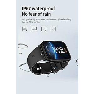 Dimdaa Smart Watch, Smartwatch with Blood Pressure, Blood Oxygen Monitor, Fitness Tracker with Heart Rate Monitor, Full 1.8" Touch Fitness Watch for Men Women (Pink)