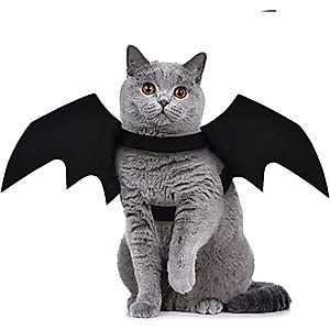 Pet Cat Bat Wings for Halloween Party Decoration, Puppy Cosplay Bat Costume, Cute Kitten Cat Dress Up Accessories
