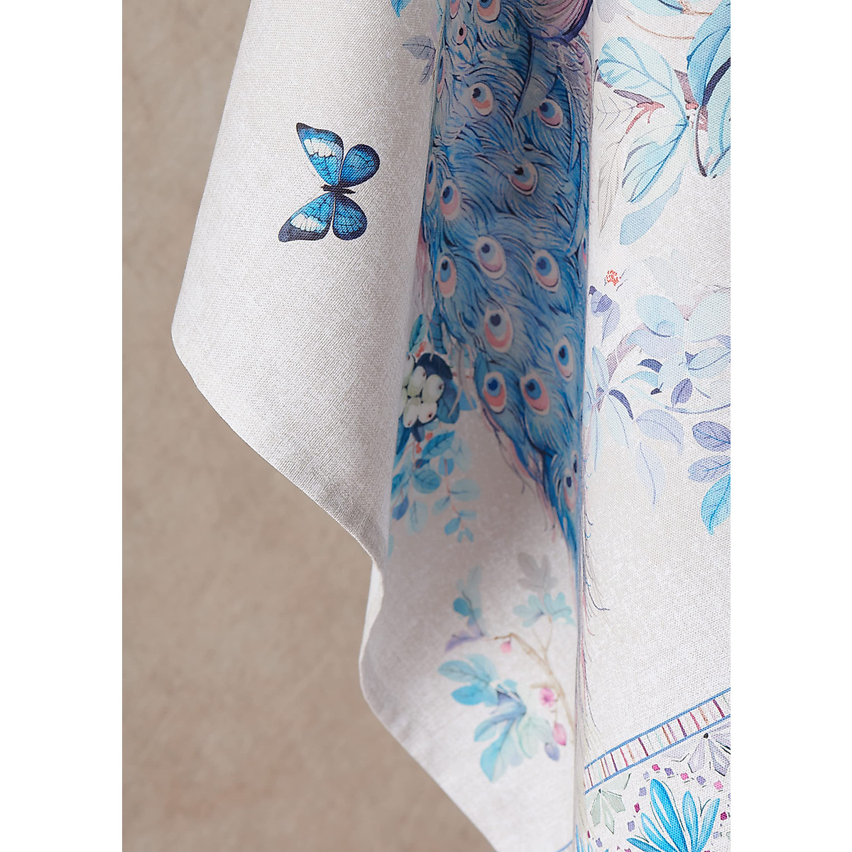 Maison d' Hermine Kitchen Towel 100% Combed Cotton Premium Set of 3 Kitchentowels Easter Tea Towels (20"x27.50") for Table Cleaning, Dining, Buffet Parties & Wedding Use - Peacock Utopia