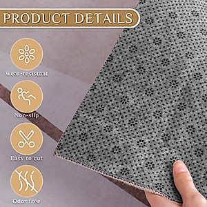 2 Pack 70 x 39 Inches Rug Backing Non Slip Backing Cloth Antislip Tufting Cloth Backing Fabric Non Slip Felt with Plum Blossom Pattern Polyester Rug Tufting Cloth for Carpets Cushion Punch Needle
