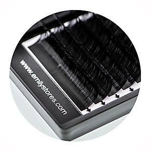 EMILYSTORES Lash Extensions 0.05mm Thickness J Curl 8mm Length Light-weight Volume Eyelashes For Eyelash Extensions(0.05,J,8mm)