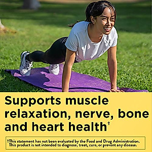 Nature Made Magnesium 250 mg, Dietary Supplement for Muscle, Heart, Bone and Nerve Support, 90 Softgels, 90 Day Supply