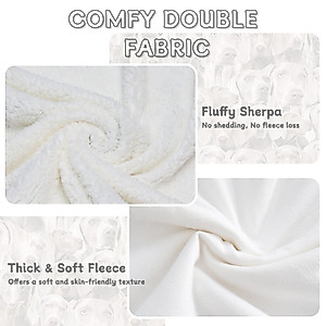 BlessLiving Fuzzy Dog Blanket for Kids Adults Puppy Lovey Fleece Blanket Reversible Animal Pattern Sherpa Throw (Weimaraner, 108x 90 Inches)