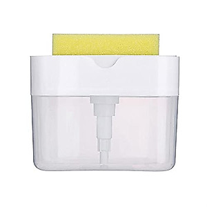 Soap Pump Dispenser Soap Dispenser Pump with Sponge Manual Press Liquid Dispenser Container Manual Press Soap Organizer Kitchen Tools Bottles Dispenser (Color : Brass)