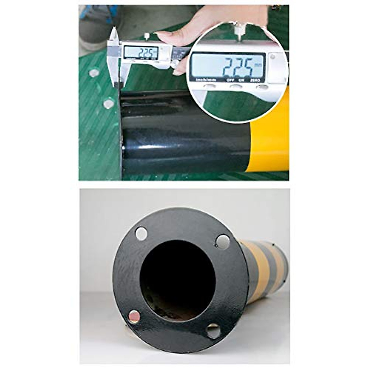 Driveway Bollards Features Reflective Tape,Car Park Driveway Guard Saver,Space Saver,Easy Installation Private Car Parking Space Lock