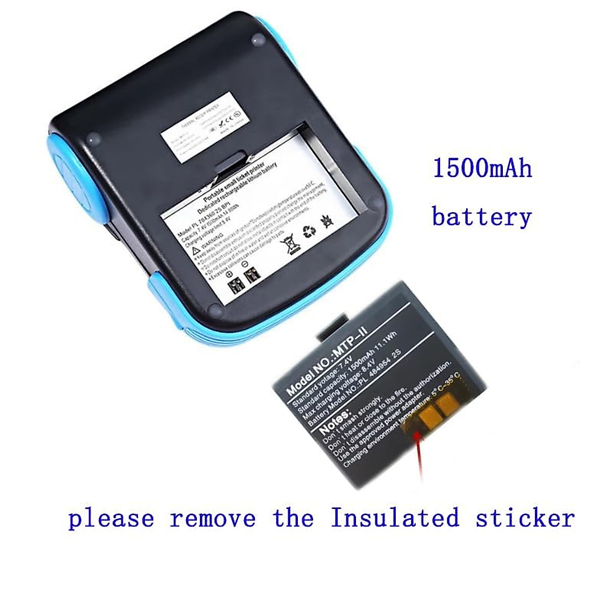HHOP GOOJPRT MTP-3 80mm BT Thermal Printer Portable Lightweight for Supermarket Ticket Receipt Printing