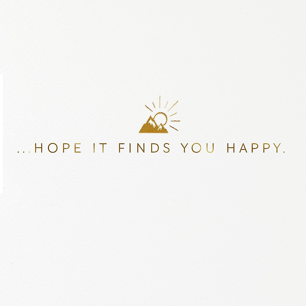 Hallmark Signature Birthday Card (Mountain Sunset)