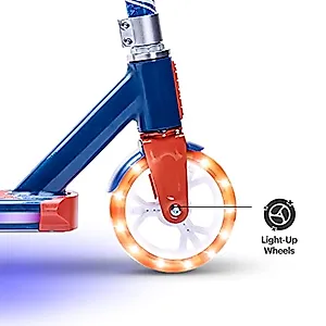 Jetson Marvel Spider-Man Kids' Electric Scooter, 7 Miles Per Hour, 4 Miles Max Range, 60-Watt Motor, Light-Up Deck, Height-Adjustable Handlebar, Ages 8+, JSPMN-ELE