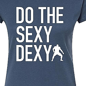 Instant Message - Do The Sexy Dexy - Juniors Fitted Graphic T-Shirt - Size Large Indigo