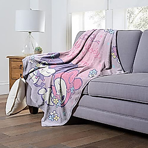 Northwest My Melody Silk Touch Throw Blanket, 50" x 60", Pastel Pals