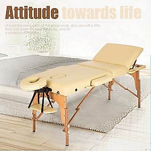 ALUKAP Foldable Chair 185X70cm Folding Beauty Bed Professional Portable Spa Massage Tables Foldable with Bag Salon Furniture Wooden