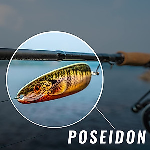 ETIC Poseidon 3 ½", 1oz Fishing Spoons Kit 100% Made of Brass, 4 pcs Fishing Lures, Tackle, Hooks, Baits, Spinning, Casting, Trolling for Trout, Salmon, Pike, Walleye, Bass and Mores