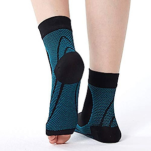 Plantar Fasciitis Socks Ankle Compression Socks Arch Support for Foot Heel Pain Relief Night Splint Brace Orthotics Inserts Insoles