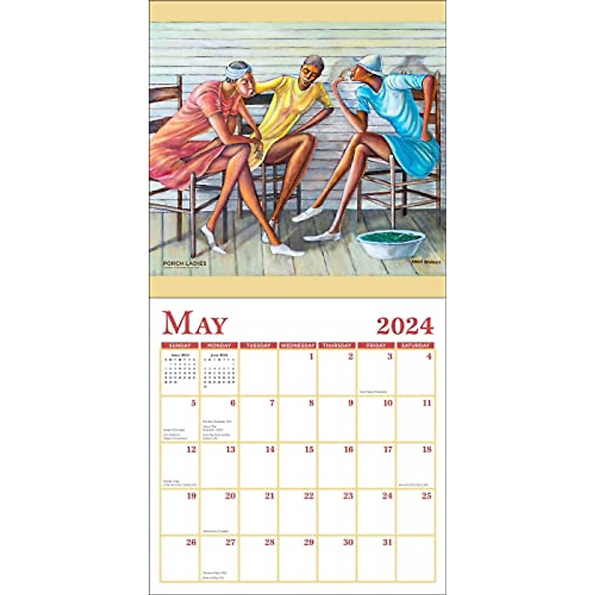 Ernie Barnes 2024 Wall Calendar