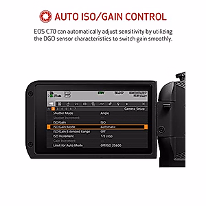 Canon EOS C70 Cinema Camera RF Mount - EF Lens Compatibility w/EF-EOS R 0.71x Adapter - 16+ Stops Dynamic Range - ND Filters - RAW Internal Recording - CMOS AF - Face Eye Detection, Subject Tracking