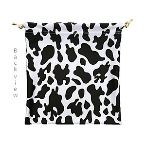 Bitt Sportswear Personalized Gymnastics Grip Bag in Cow Print with Crystals Options (Black Cow Print)