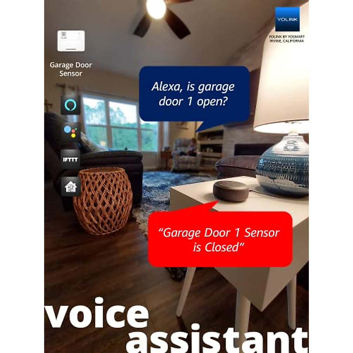 YoLink Smart Garage Door Kit - App & Voice Control | Long Range