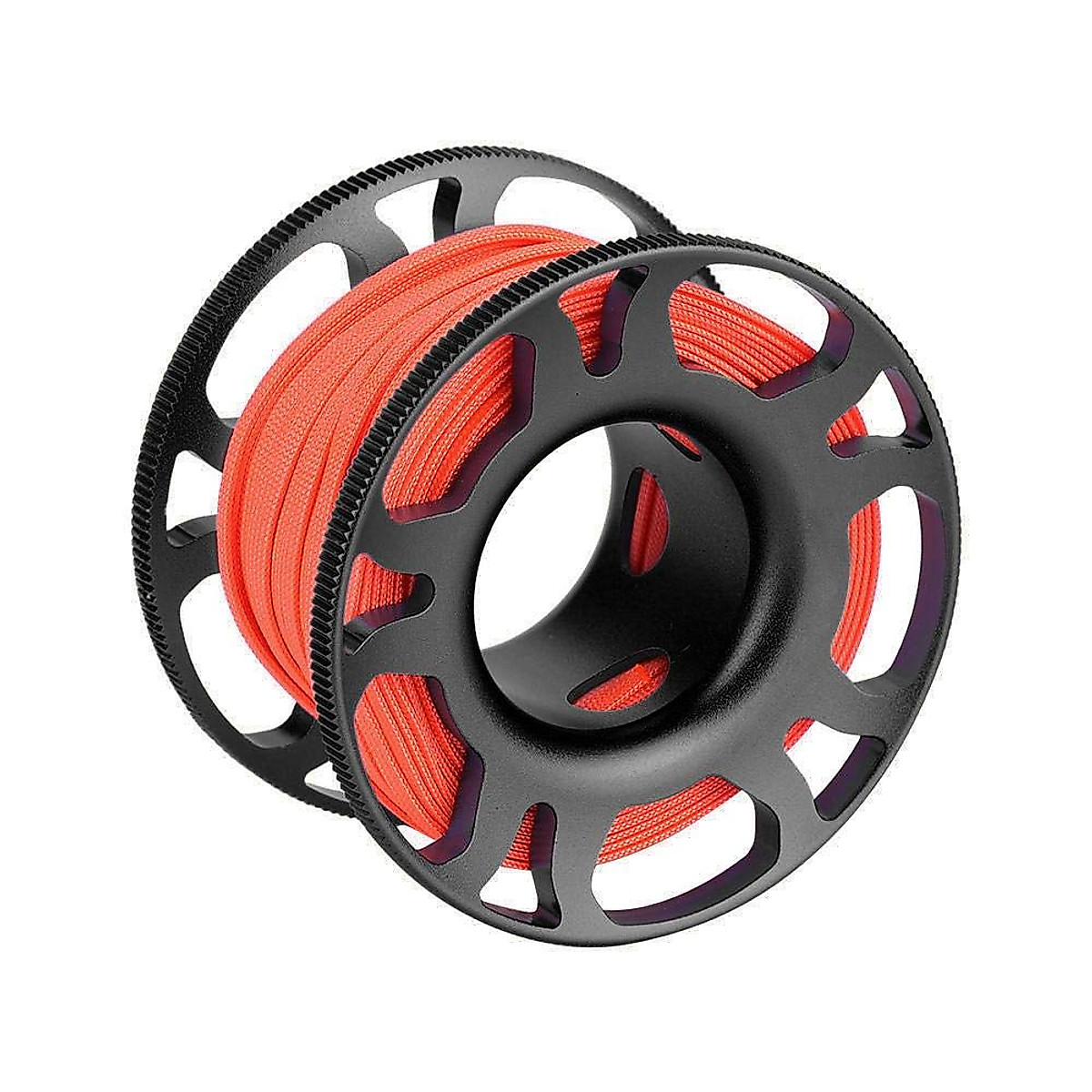 Vbestlife Scuba Diving Finger Spool Aviation Aluminum Finger Reel Clip Scuba Diving Tech Spool 15M/30M Line(Black)