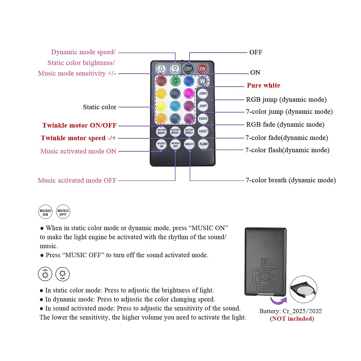 AKEPO 32W RGBW APP+Twinkle+Music Control Fiber Optic Lights Kit Star Ceiling Sky Light, 400pcs of Mixed Φ (0.75+1+1.5+2mm) 13.1ft/4m Optical Fiber Cable and Crystals for Car & Media Movie Room Decor