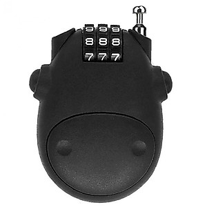 Froiny Retractable Cable Lock Mini Lock Number Padlock Luggage Locks with Cable for Suitcases Bike Snowboard Stroller