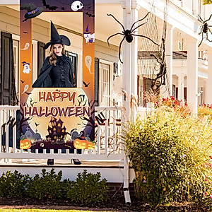 Halloween Party Decoration Halloween Theme Party Photo Prop Backdrop Indoor and Outdoor Halloween Photo Booth Frame for Halloween Birthday Party Decor Supplies 35.4 X 70.8 in