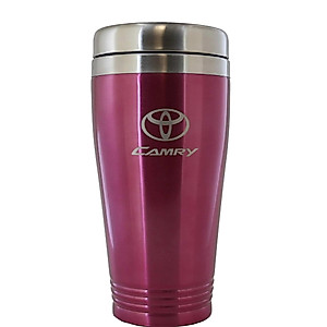 Au-TOMOTIVE GOLD Stainless Steel Travel Mug for Toyota Camry (Pink)