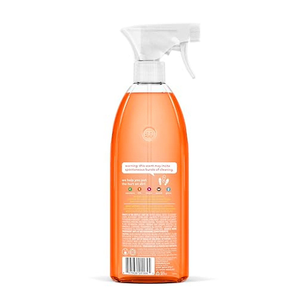 Method All-Purpose Cleaner Spray, Clementine, Plant-Based and Biodegradable Formula Perfect for Most Counters, Tiles, Stone, and More, 28 Oz Spray Bottles, (Pack of 8)
