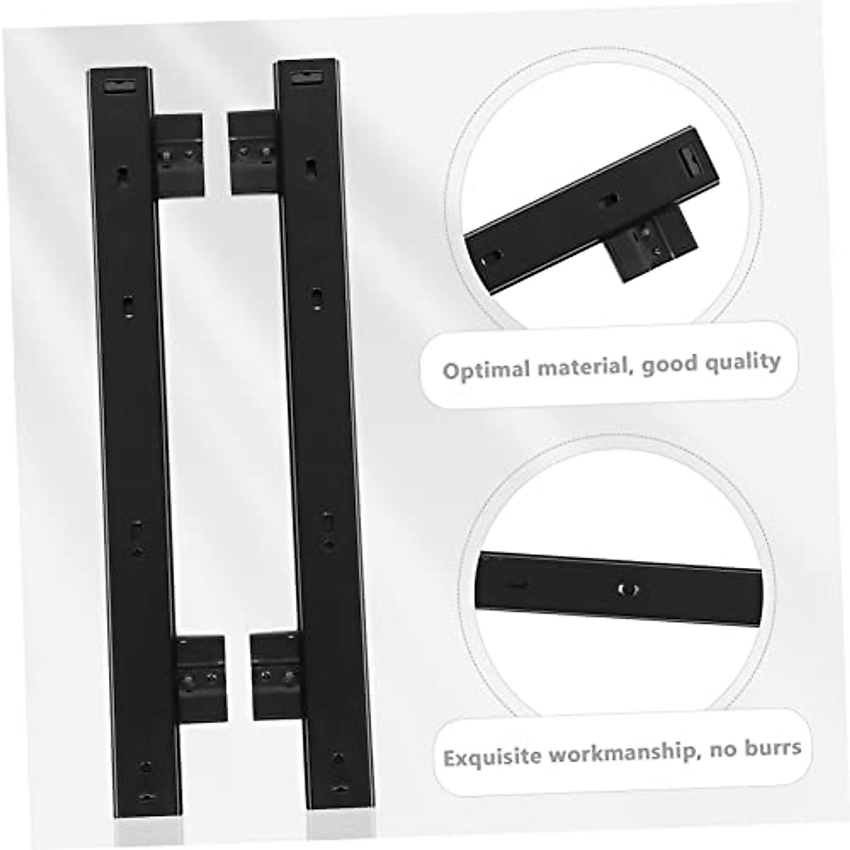 Tofficu 1 Pair Keyboard Rails Plastic Pallet Computer Desk Accessories PC Keyboard Drawer Slides Bearing Keyboard Tray Slide Rail Under Desk Tray Keyboard Rack Computer Drawer Tray Ball