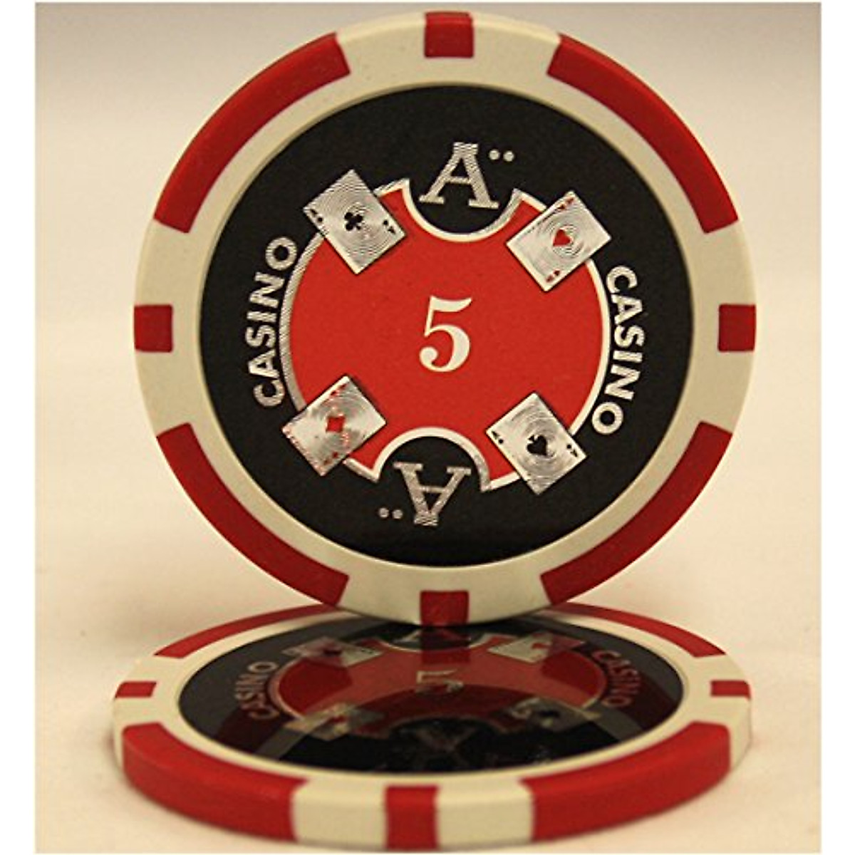 MRC Poker 1000pcs Ace Casino Laser Poker Chips Set with Acrylic Case Custom Build
