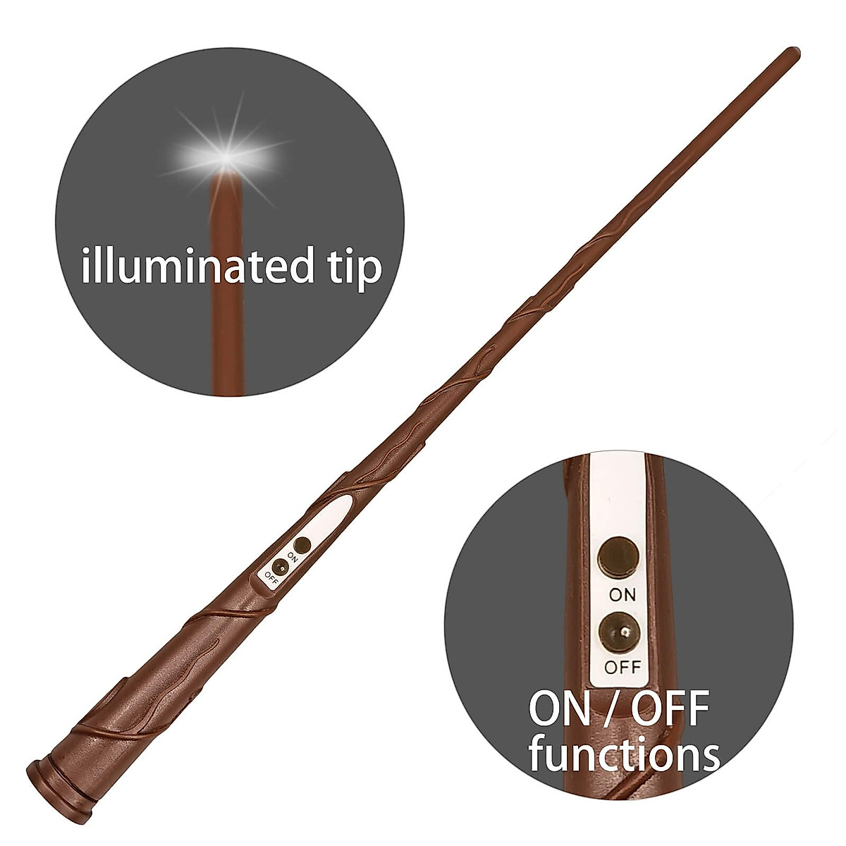 Leejec Wand Remote for Magic Floating Candles, Two Button Wand, for Floating Candles Without Timer Function of The Same Brand Only