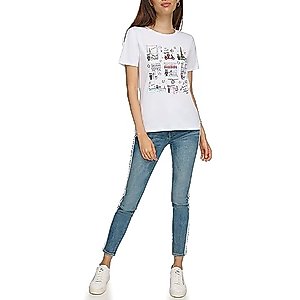 Karl Lagerfeld Paris Women's Logo T-Shirt, White