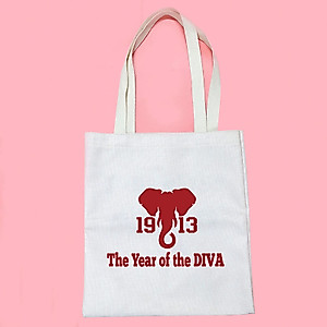 Sorority Tote Bag 1913 The Year of the Diva Tote Bag Gift Greek Sorority Sister Gift (Year of the Diva Tote B)