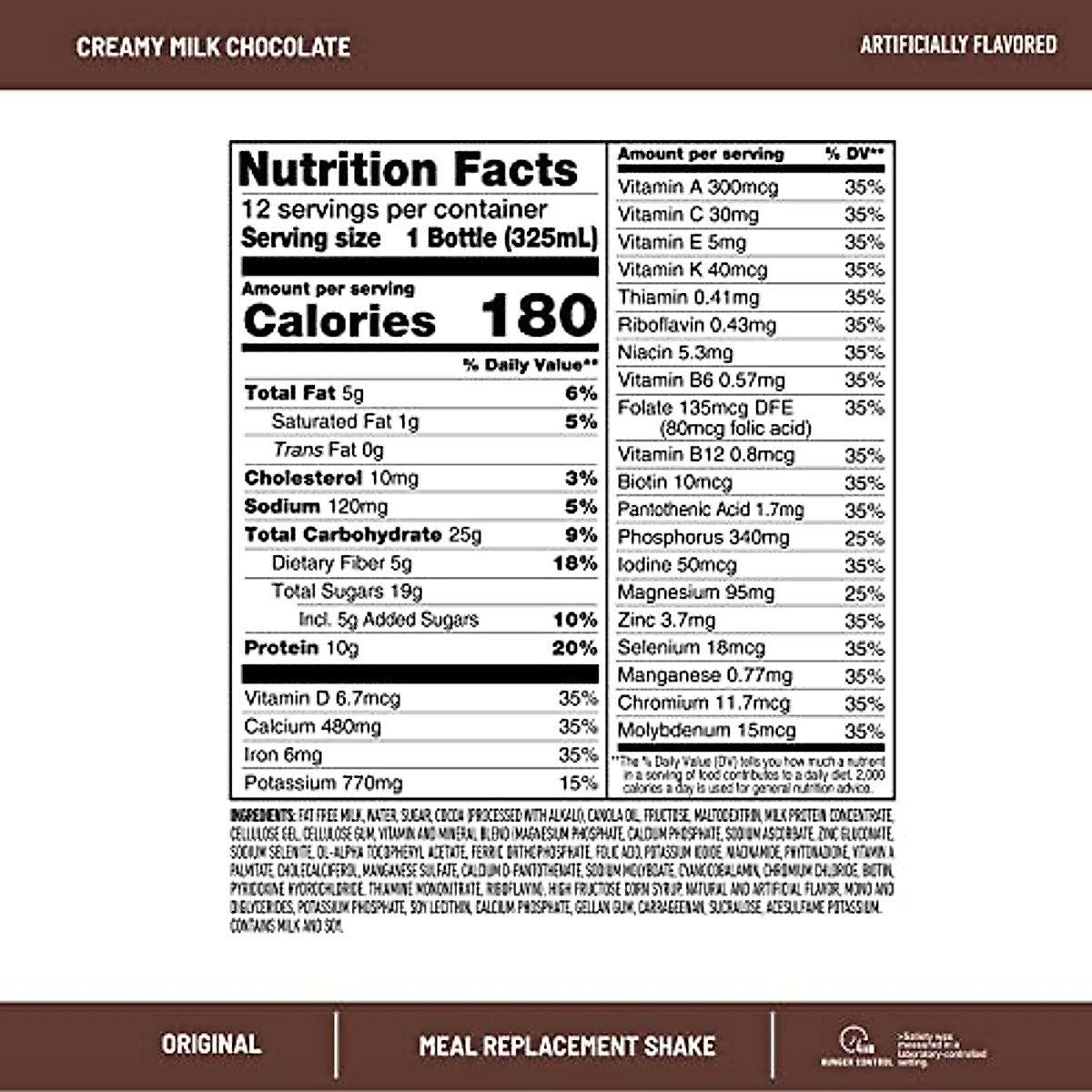 SlimFast Meal Replacement Shake, Original Creamy Milk Chocolate, 10g of Ready to Drink Protein, 11 Fl. Oz Bottle, 4 Count (Pack of 3) (Packaging May Vary)