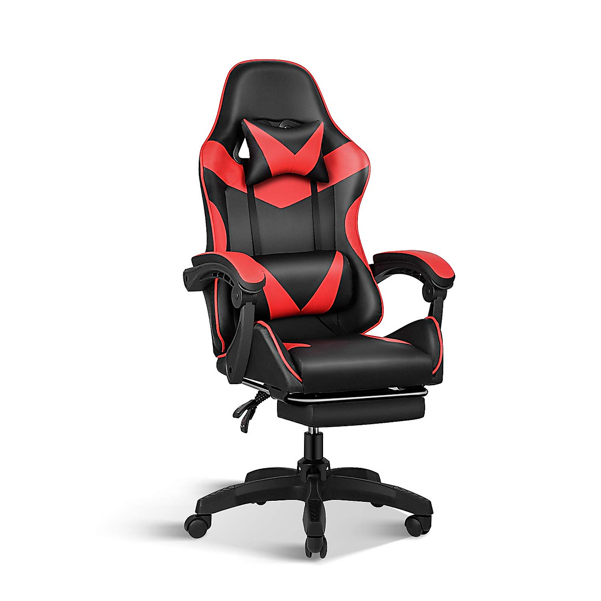 Gaming Chair,Ergonomic Office Chair,High Back Computer Chair,Adjustable Swivel Leather Desk Chair,Mesh Task Chair with Headrest and Lumbar Support