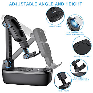 comiso IPX7 Waterproof Cell Phone Stand with Wireless Bluetooth Speaker, Anti-Slip Design Shower Phone Speaker with HD Stereo Sound,Compatible for Any Smartphones/Tablet, Unique Ideal Gifts