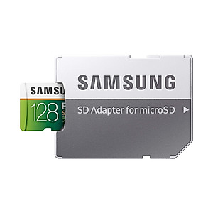 SAMSUNG: EVO Select 128GB MicroSDXC UHS-I U3 100MB/s Full HD & 4K UHD Memory Card with Adapter (MB-ME128HA)