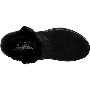 Skechers Women's GO Walk Arch FIT-Cherish Fashion Boot, Black/Black, 7.5