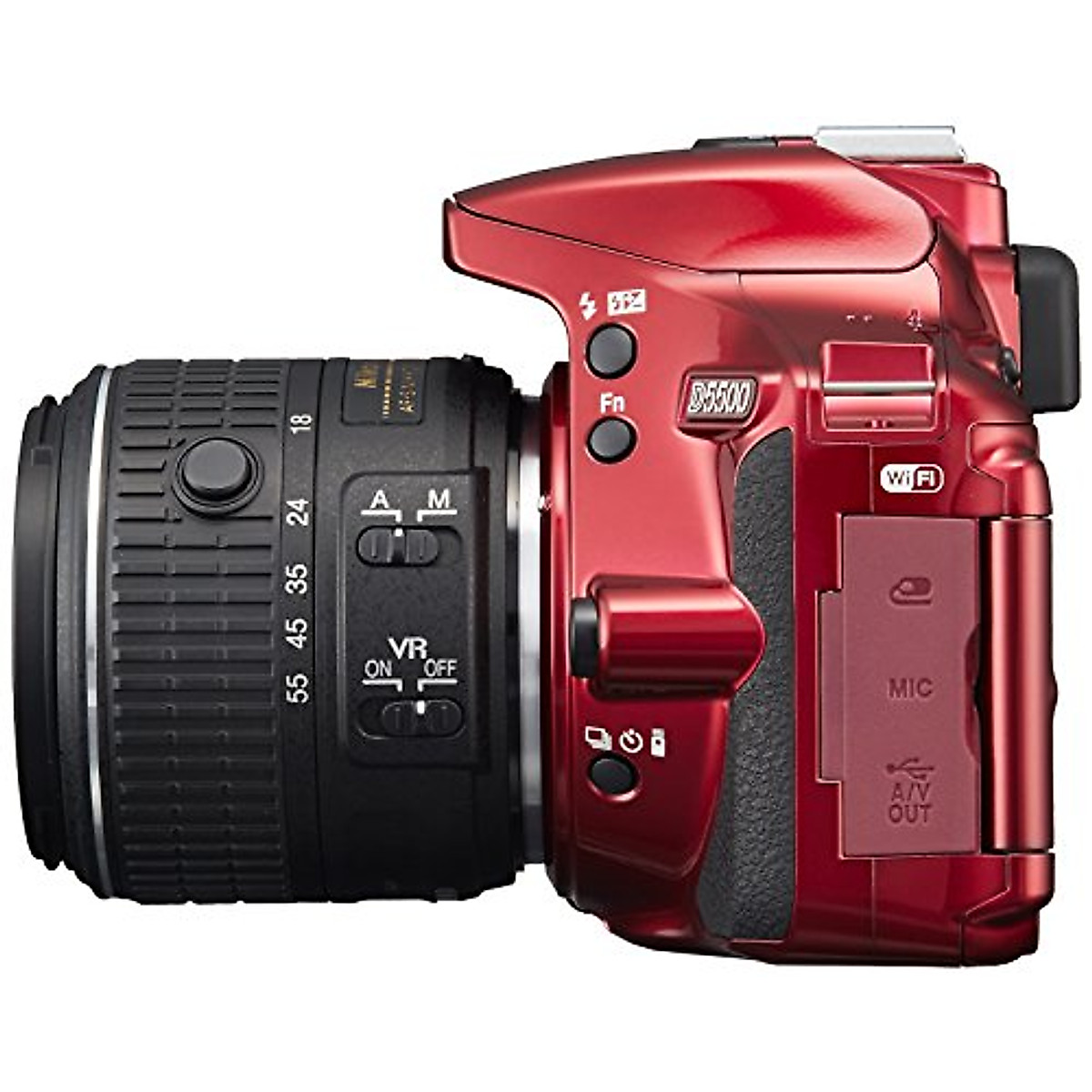 Nikon Digital SLR Camera D5500 Double Zoom Lens Kit Black - International Version (No Warranty)