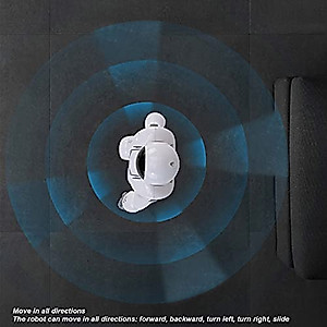 SPYMINNPOO RC Robot, Rc Robot Toys Gesture Sensor Smart Intelligent Programming Automatic Presentation RC Remote Control Robot for Kids Over 8 Years Old Kickscooter Deformation Model