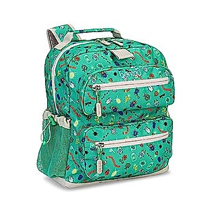 Bentgo® Kids Backpack - Lightweight 14” Backpack in Unique Prints for School, Travel, & Daycare - Roomy Interior, Durable & Water-Resistant Fabric, & Loop for Lunch Bag (Bug Buddies)
