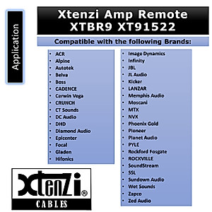 Xtenzi Amplifier Universal Bass Volume Knob Line Level Control Remote XTBR9-LC1